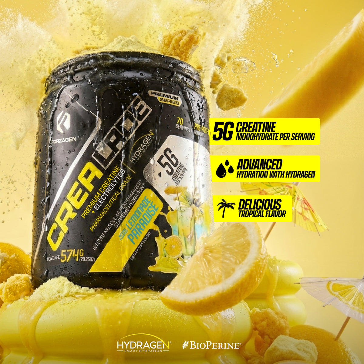 Crealade Premium Creatine + Electrolytes 70 Servings – FORZAGEN