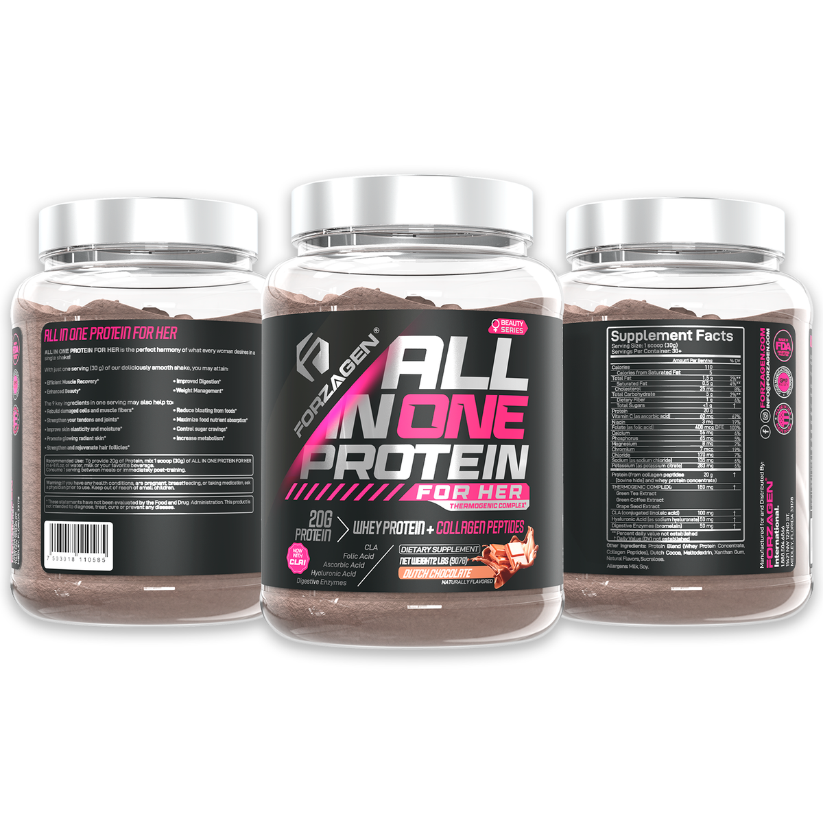 Protein Powder For Women - All in One for Her 2 Flavors Available ...