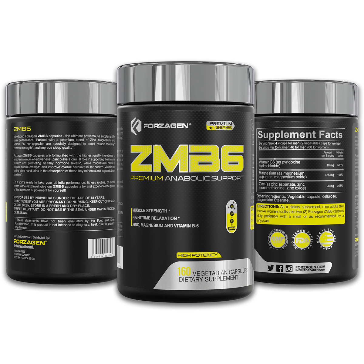 Forzagen ZMB6 160 Vegetarian Capsules – FORZAGEN
