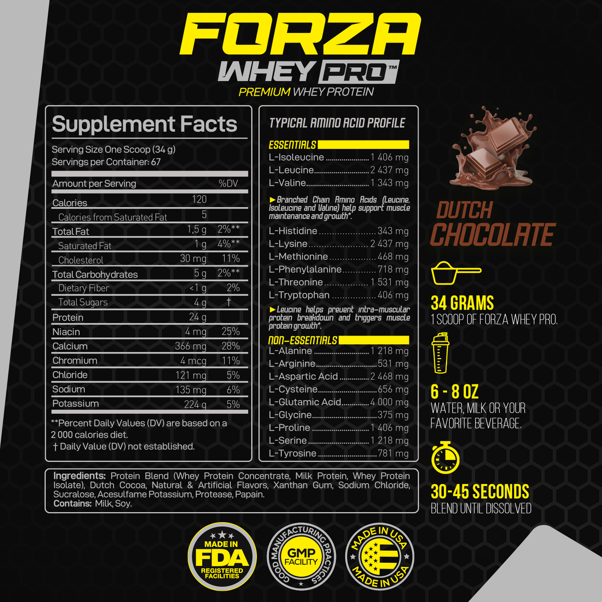 Forza Whey PRO 5 Lbs Protein Powder - 65+ SERVINGS – FORZAGEN