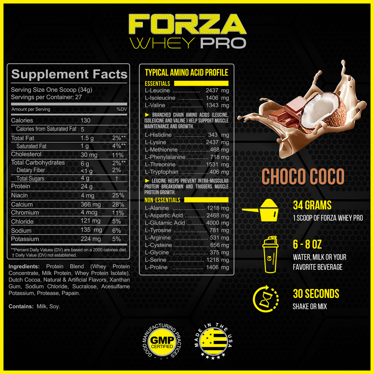 Protein Powder Forza Whey PRO 2 LBS - 28+ SERVINGS – FORZAGEN